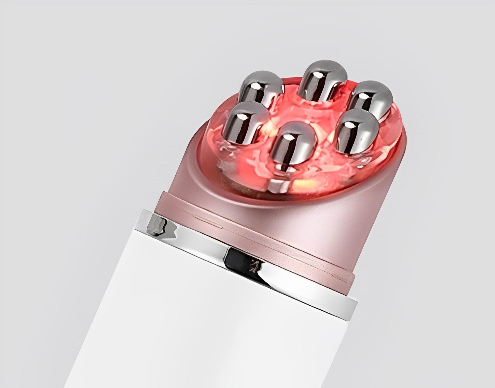 LED Photon Therapy High Vibration EMS Heating Face Eye Massager ...