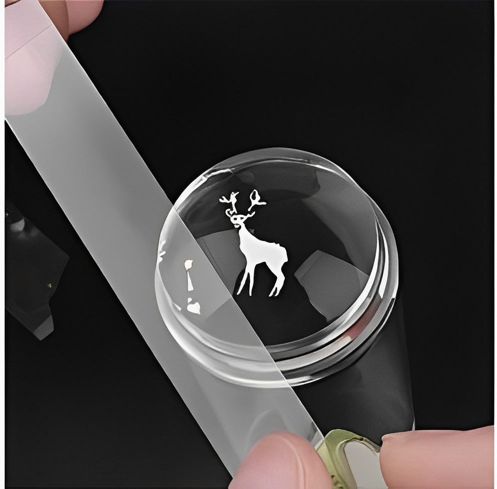 Nail Art Jelly Stamp - Silicone Transparent Stamping Kit ...