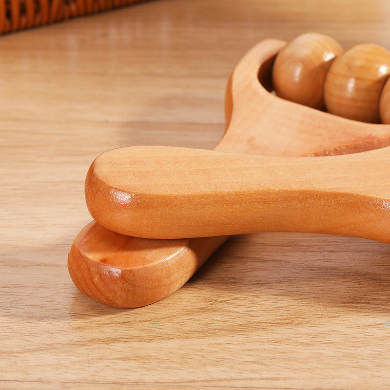Roller Massager - Wooden Therapy Body Massage Tool – Mycosmeticslondon