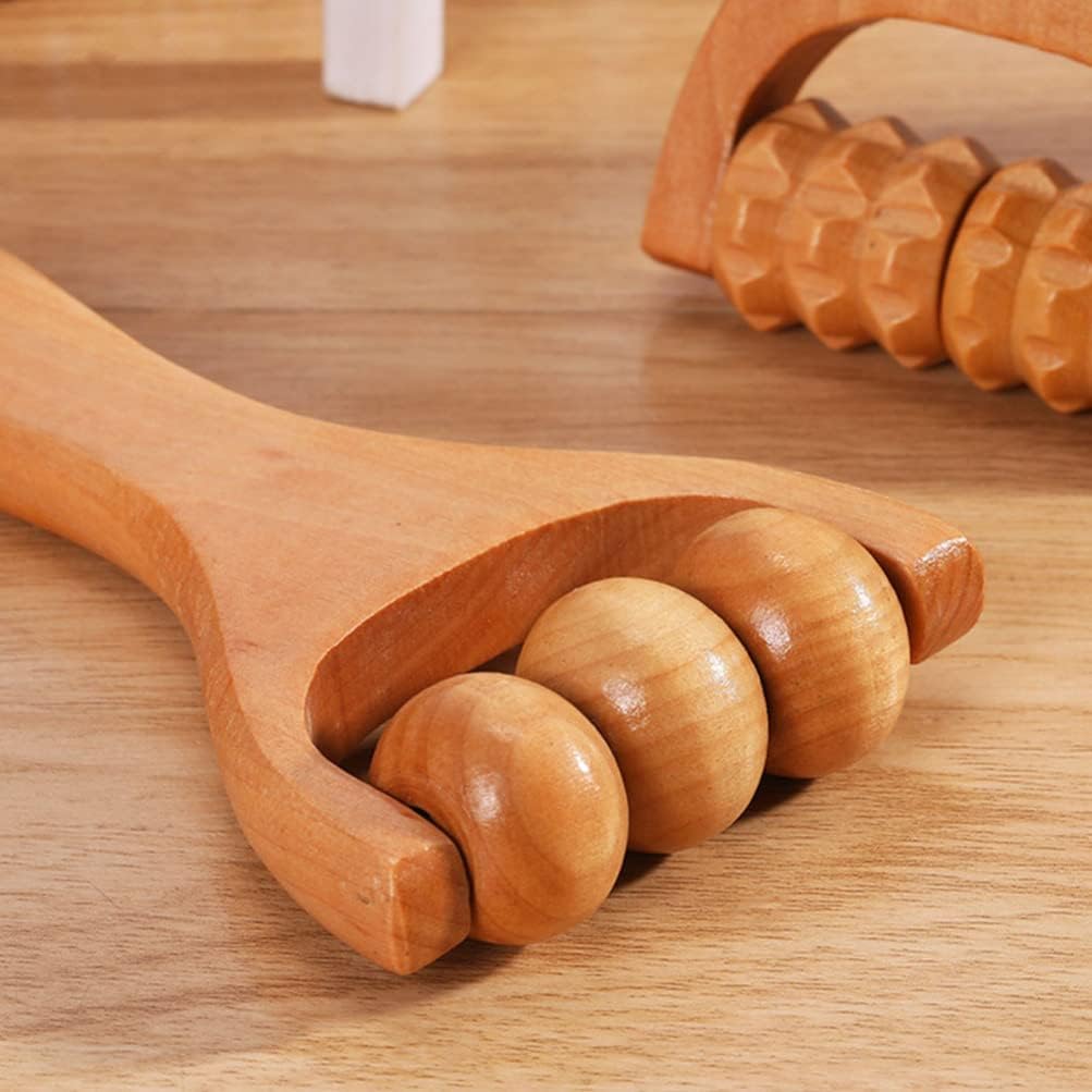 Roller Massager - Wooden Therapy Body Massage Tool – Mycosmeticslondon