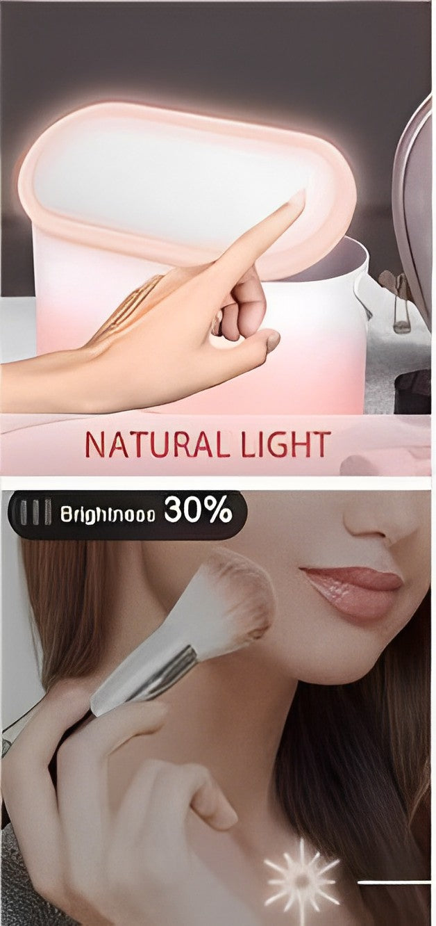 Travel Portable Makeup Organizer Box With LED – mycosmeticslondon